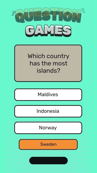 Which country has the most Islands #shorts #facts #gk #gk quiz #quiz #world #knowledge #trivia ...