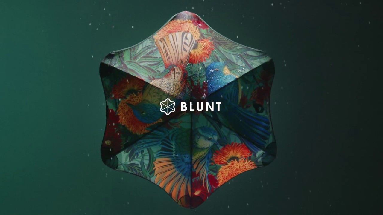 The BLUNT + Flox Limited Edition Fantastical Fantail Umbrella - YouTube