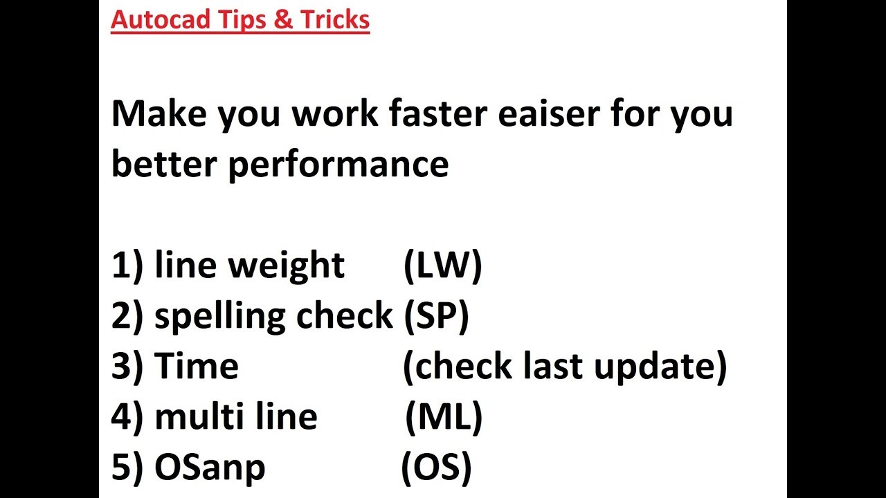 This 5 Auto CAD shortcuts procedure can make your faster & eaiser - YouTube