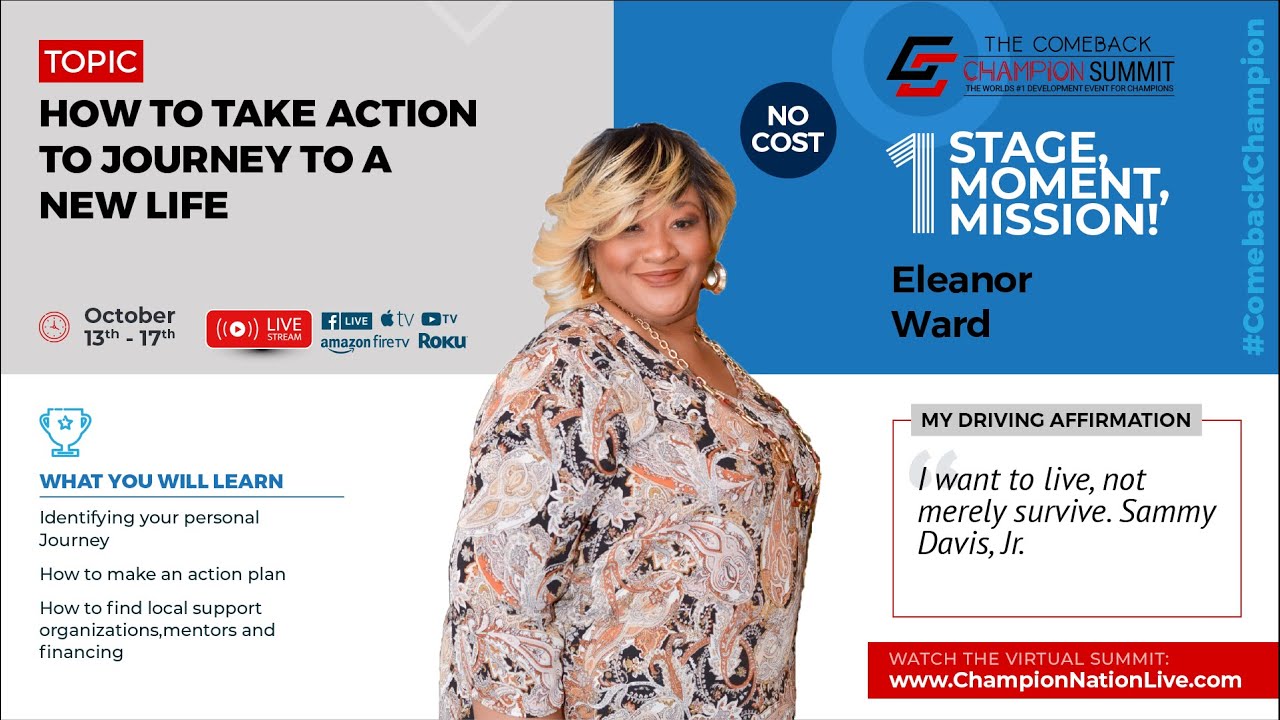 Eleanor Ward Presents How to take action to Journey to a New Life - YouTube