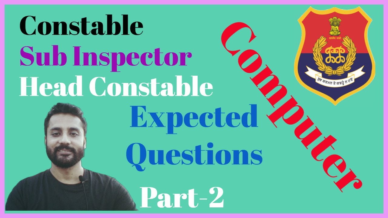 Part-2 Intelligence Constable, Head Constable & Sub inspector Expected ...