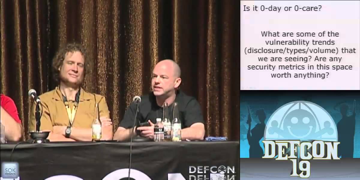 DEF CON 19 - Panel - Is it 0-day or 0-care? - YouTube