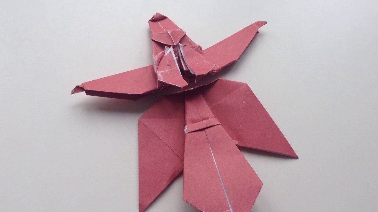 Origami stop motion karasu tengu - YouTube