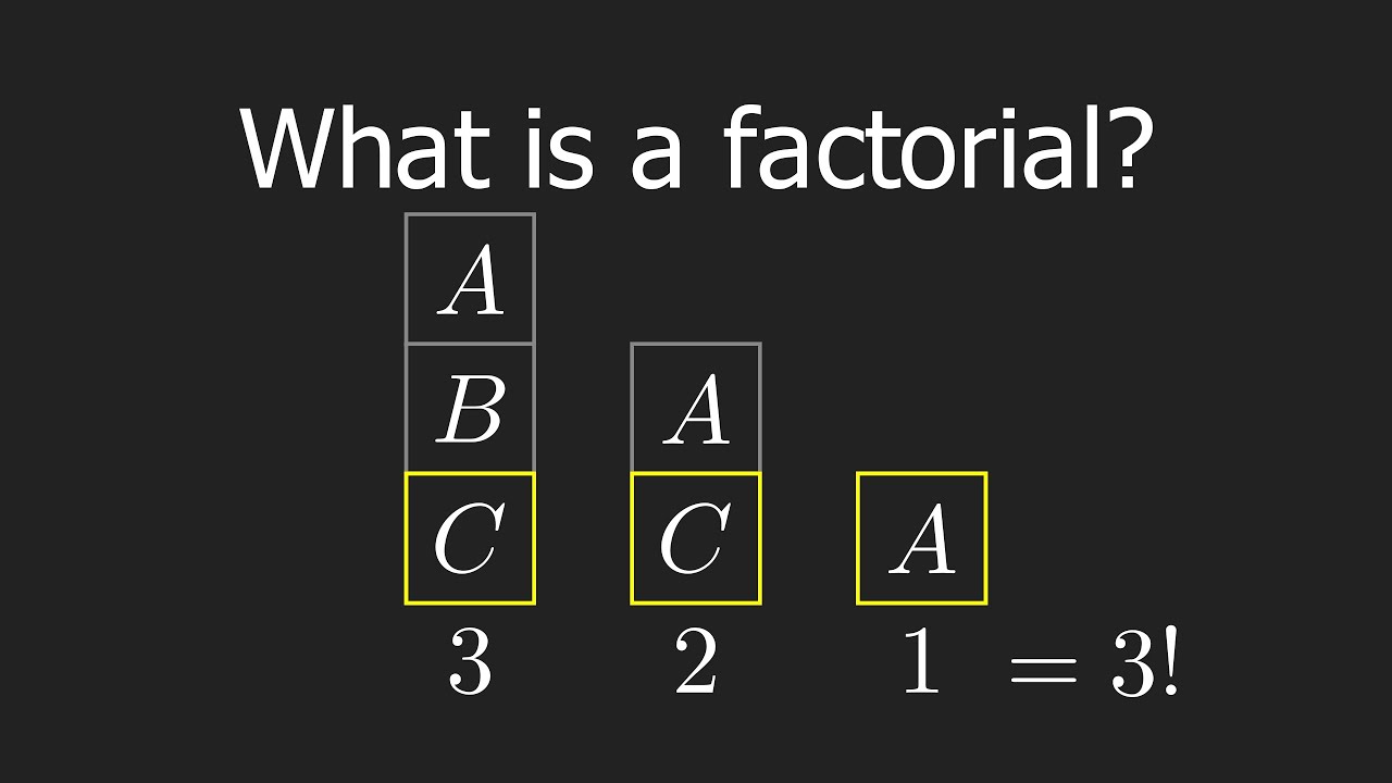 So What Is A Factorial YouTube So What Is A Factorial YouTube