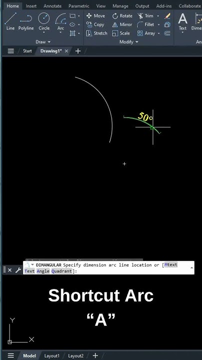 AutoCAD'de ARC Komutu Nasıl Kullanılır? 🚀 How to Use the ARC Command in AutoCAD? #Part3 #autocad ...