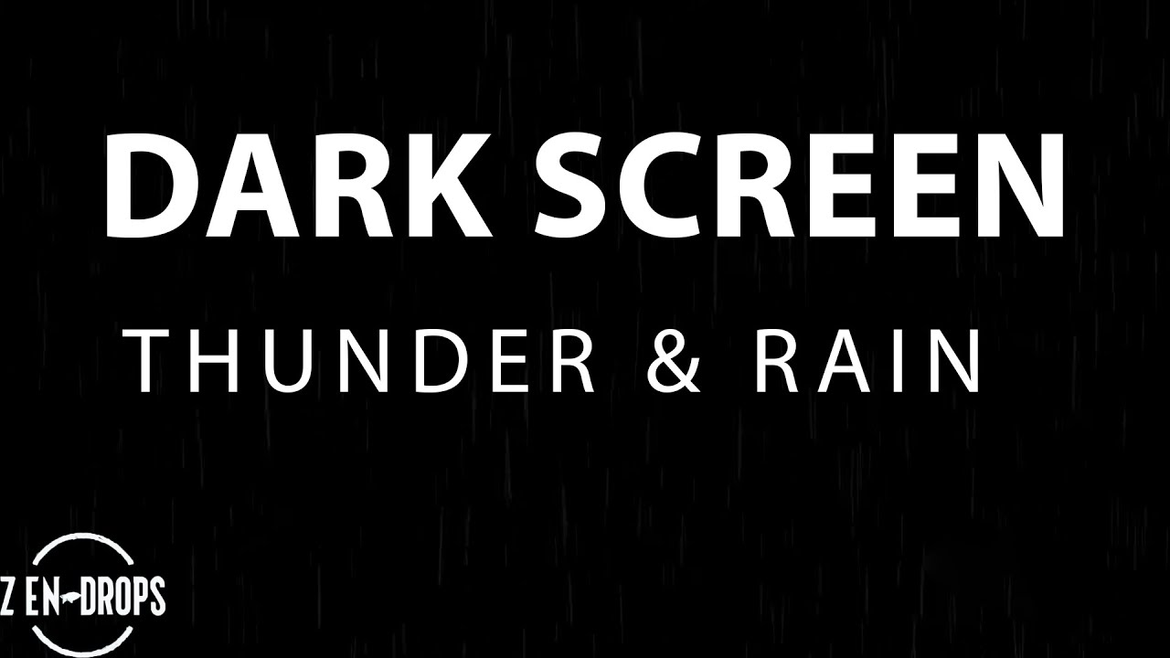 Gentle Rain Black Screen 10 Hours -Black Screen Rain-Gentle Rain Without Thunder - YouTube
