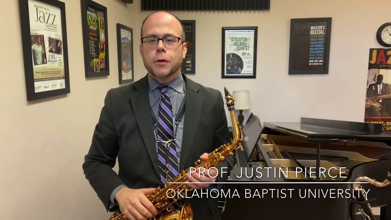 2019 OKMEA Jazz Etude, Justin Pierce, alto saxophone - YouTube