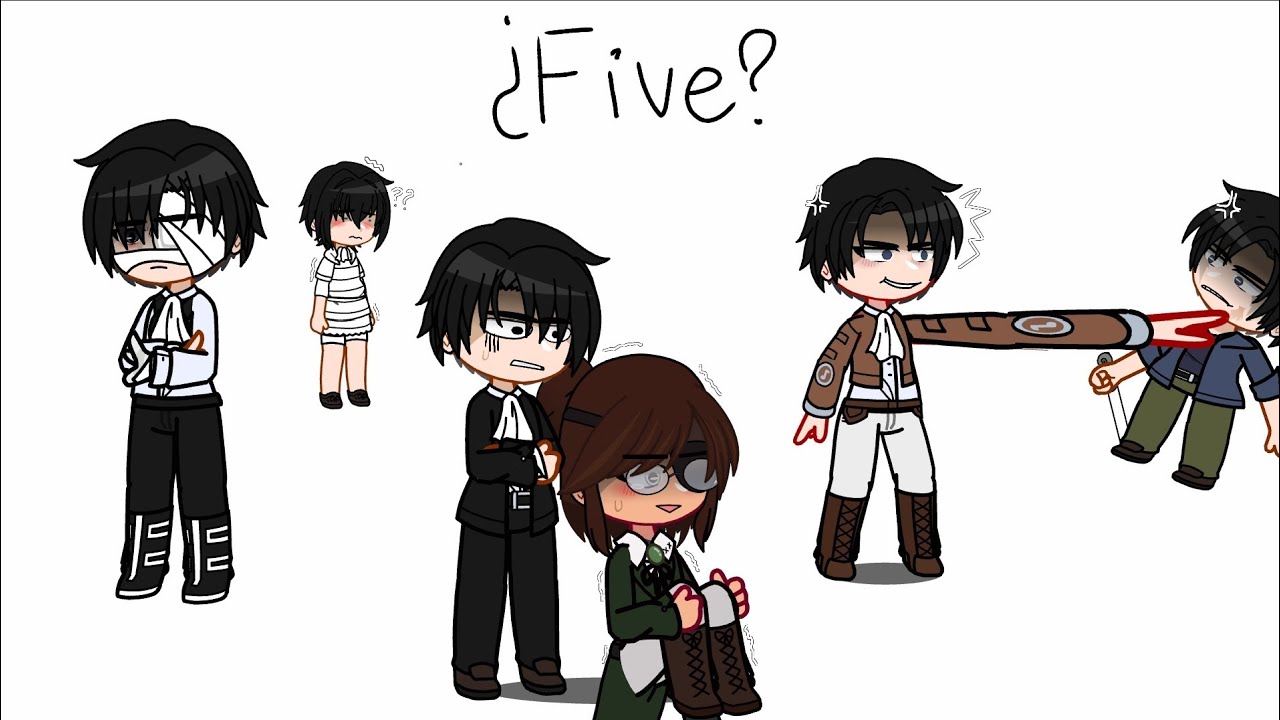 FIVE?! (Part 1) ¦ Aot x gacha ¦ _Just.Eri.. - YouTube