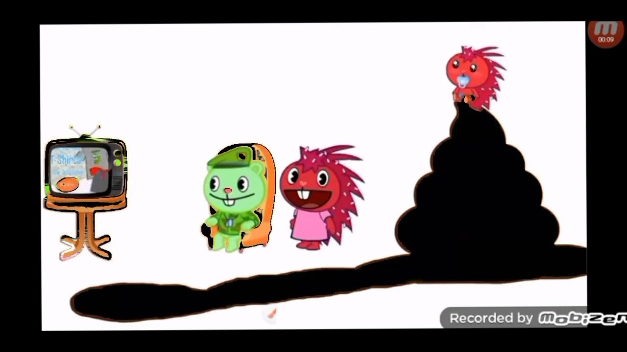 Glitch Happy Tree Pibby Baby pooping - YouTube
