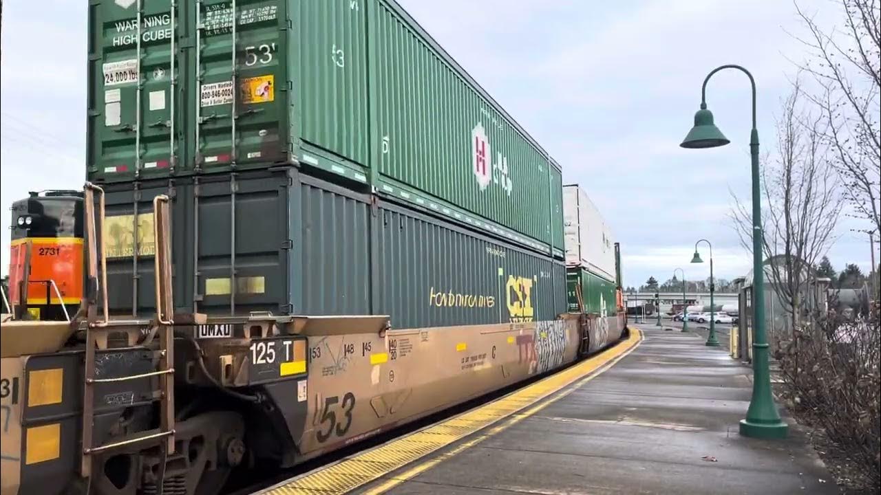 UP 5272 South: Vancouver Center, Vancouver, WA - YouTube