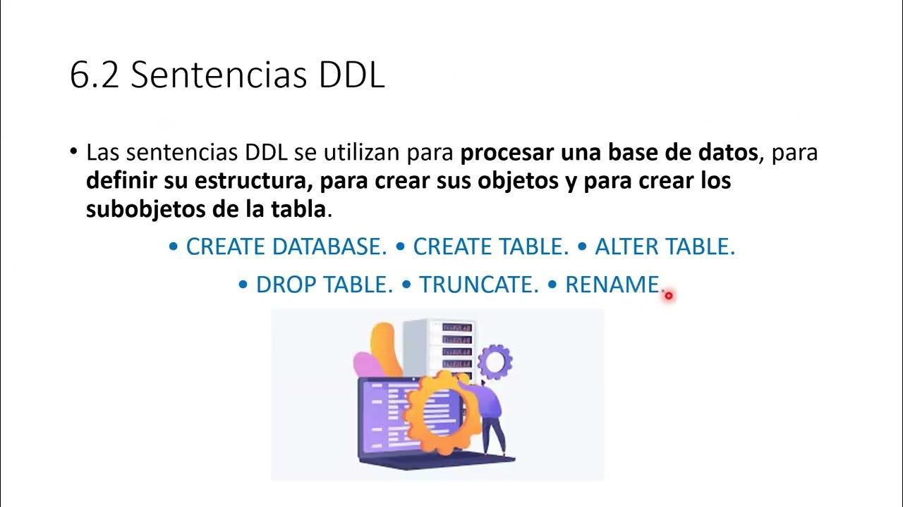 Lenguaje de definición de datos (DDL) - YouTube