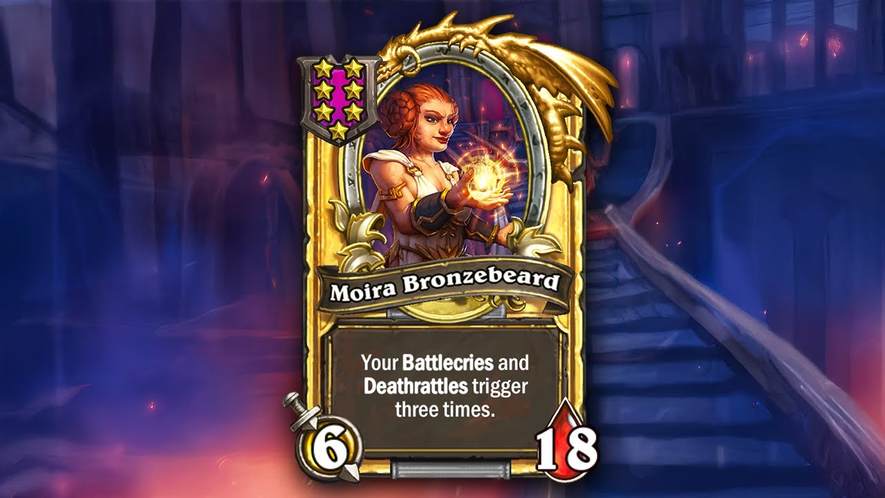 Golden Moira is ridiculous | Hearthstone Battlegrounds - YouTube