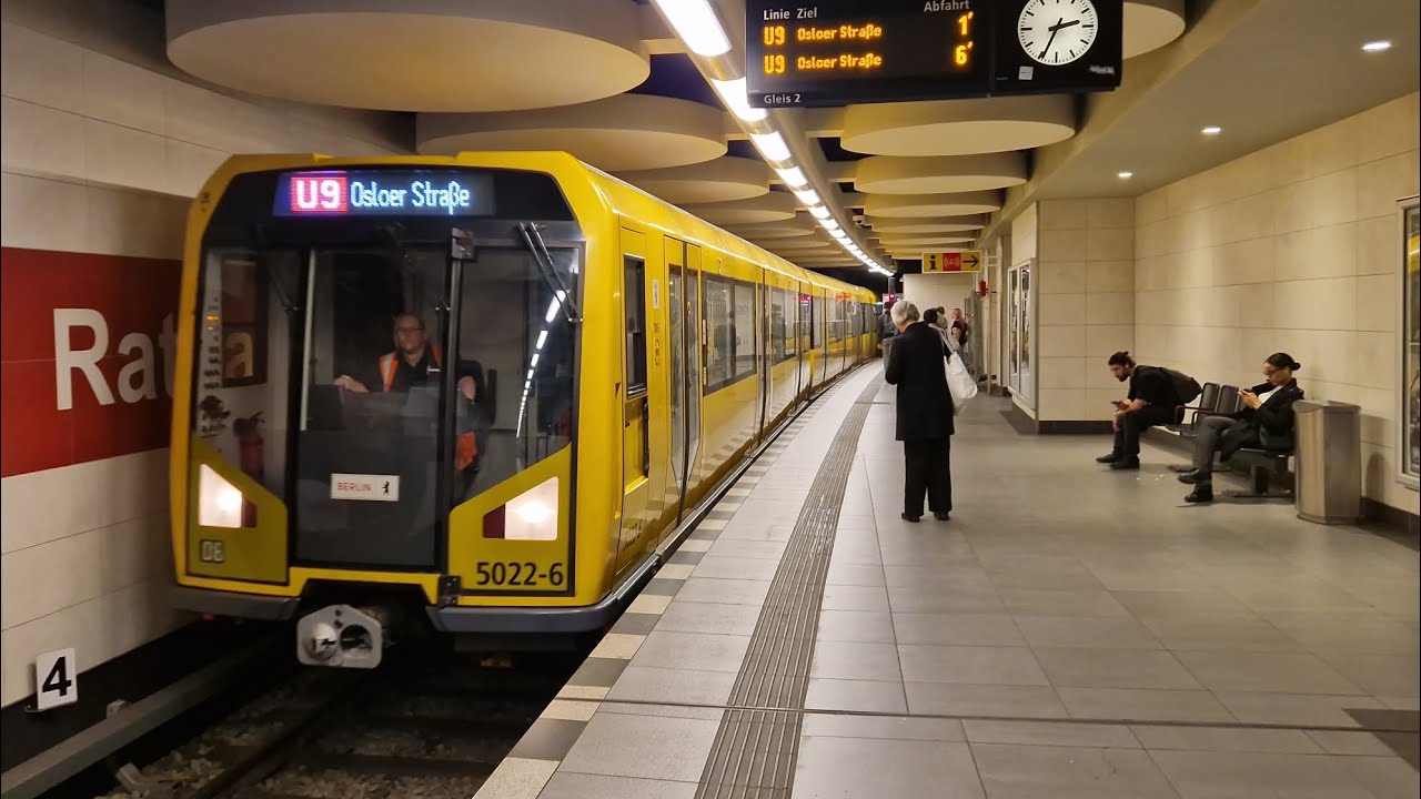 U-Bahn Berlin | Mitfahrt in der kompletten U9 von Rathaus Steglitz bis ...