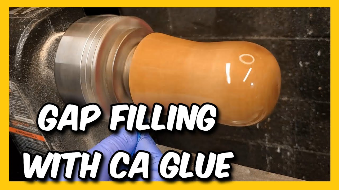 Filling some large GAPS with CA #woodturning #Bailey - YouTube