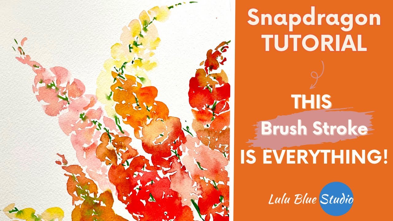 Learn How to Paint a Watercolor Snapdragon With Me - YouTube
