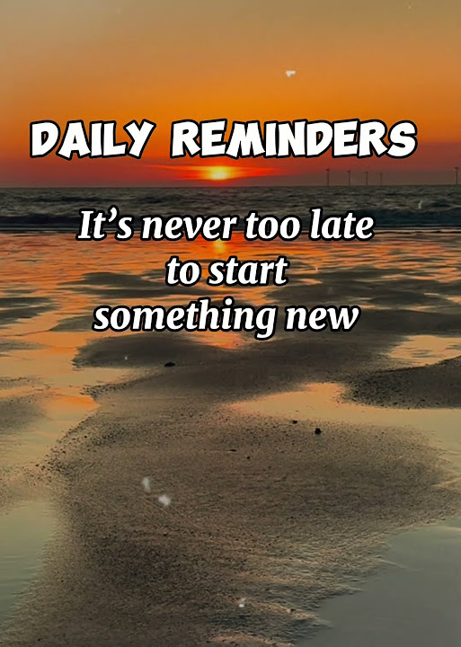 Daily reminders - YouTube