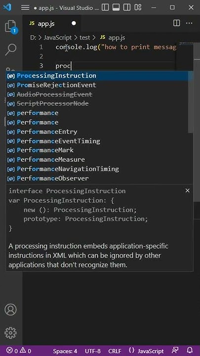 How to print message without console.log in JavaScript (node) - YouTube