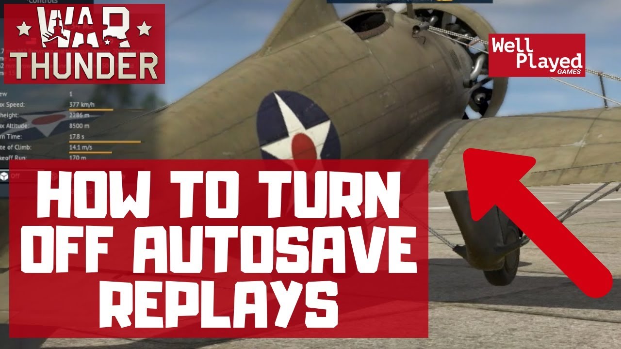 HOW TO TURN OFF AUTOSAVE REPLAYS WARTHUNDER YouTube how-to-turn-off-autosave-replays-warthunder-youtube