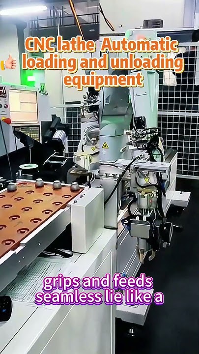 Automatic loading and unloading equipment for CNC lathes #machine #customautomation #factory ...