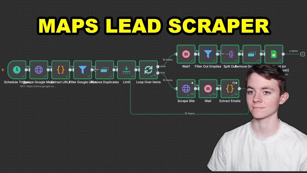 The Ultimate n8n Google Maps Lead Scraper - YouTube