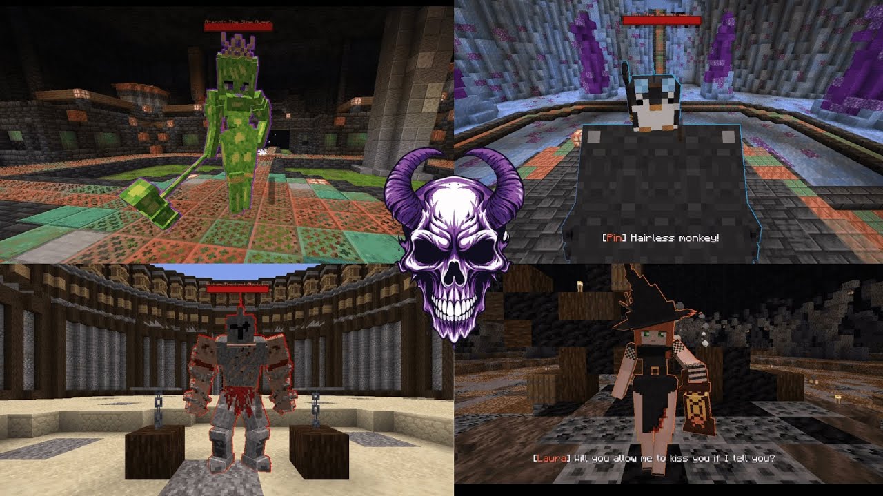 ATMOS - All Bosses (Atmos Difficulty) | Minecraft Map - YouTube