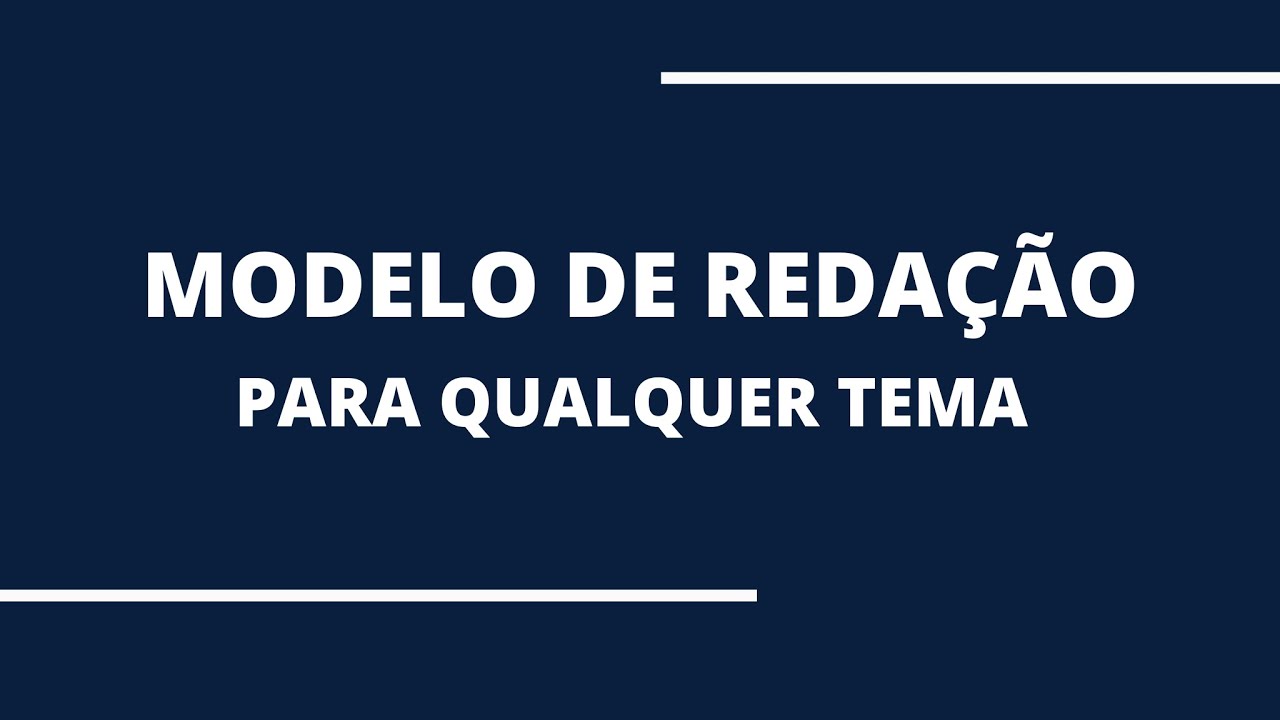 MODELO CORINGA DE REDAÇÃO!!! #22 - YouTube