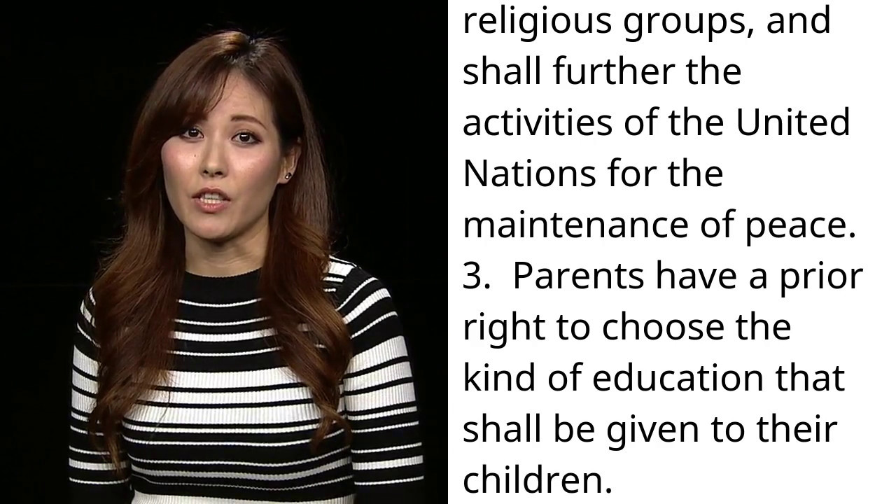UDHR English Article 26 United States Melody - YouTube