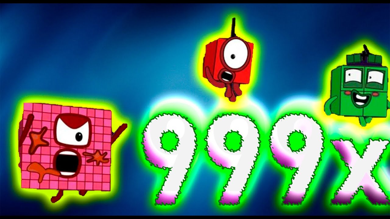 Numberblocks 1 and number 4 trolling NEW Numberblocks 100 | 999 speed ...