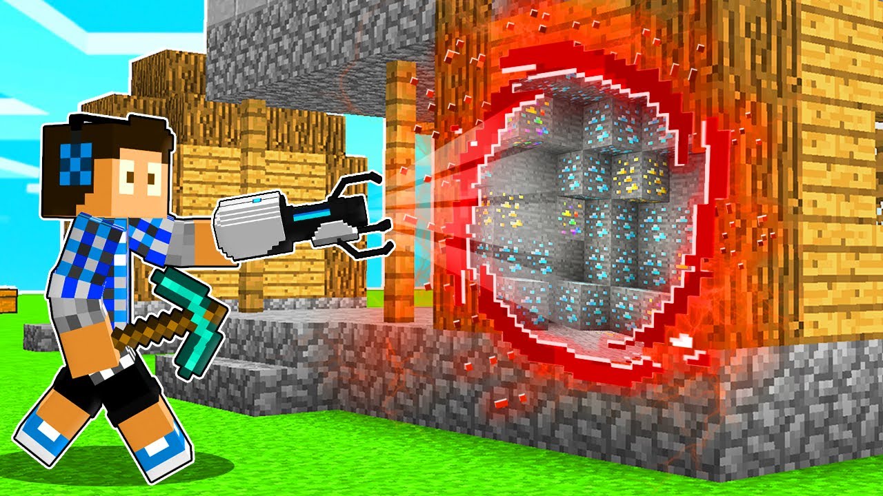 ESSA ARMA DE PORTAL NOS FAZ IR PARA OUTROS LUGARES DO MINECRAFT (Portal ...