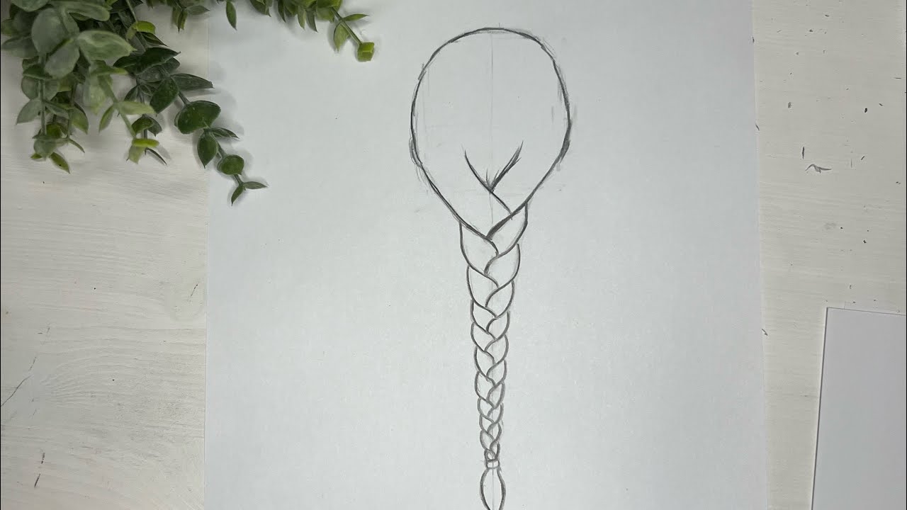 How to Draw a Beautiful Braid | Easy Step-by-Step Tutorial!! - YouTube