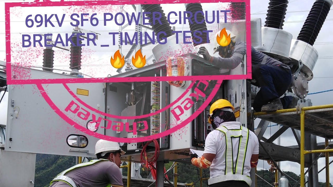 Timing Test on a 69KV rated SF6 Dead-tank Circuit Breaker! - YouTube