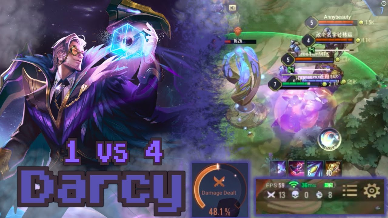 13 KILLS WITH DARCY IN 7 MIN! TOP 6 CONQUEROR SS RANK| AoV | RoV | Liên ...