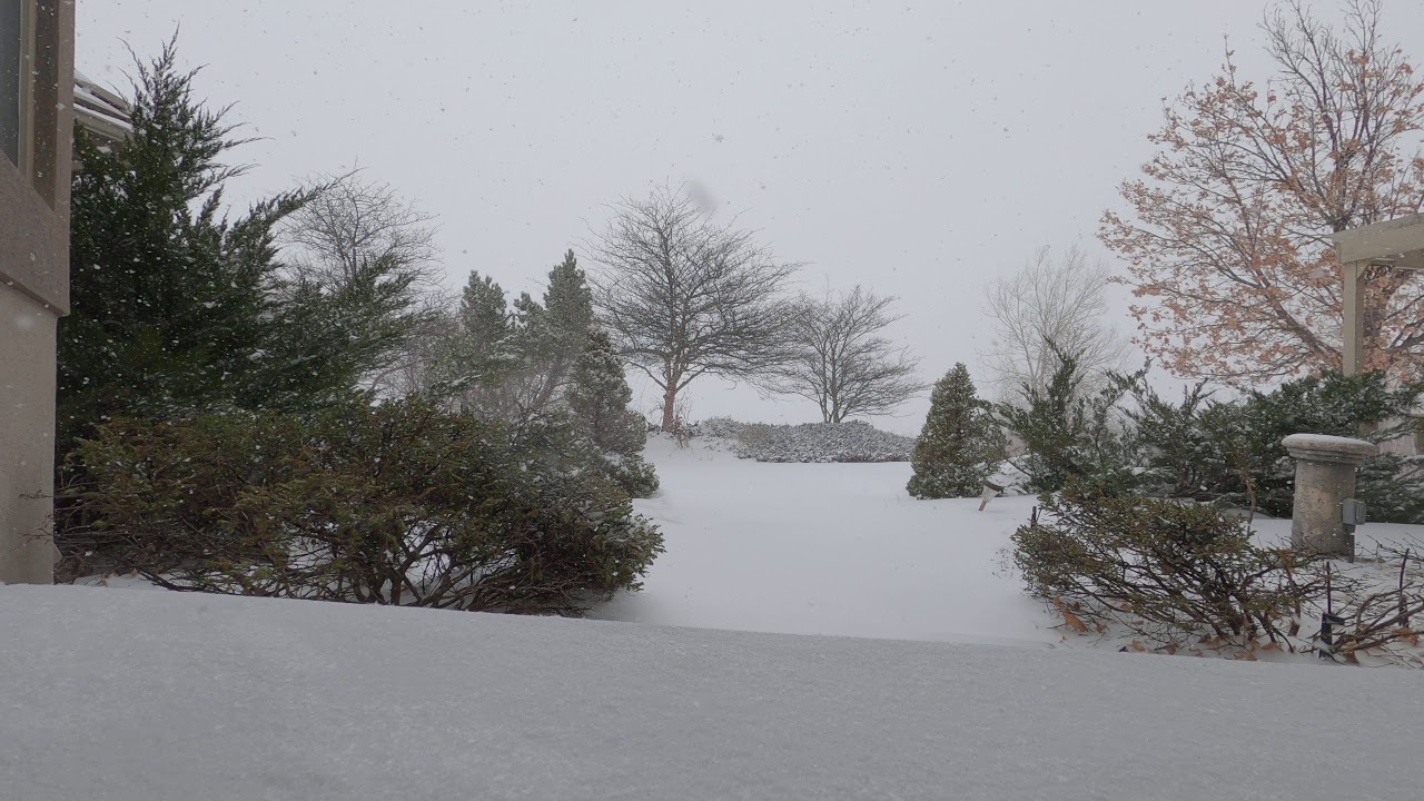 Snow Storm time lapse - YouTube