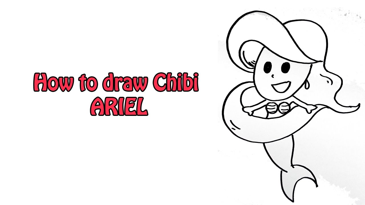 How to Draw Chibi Ariel - YouTube