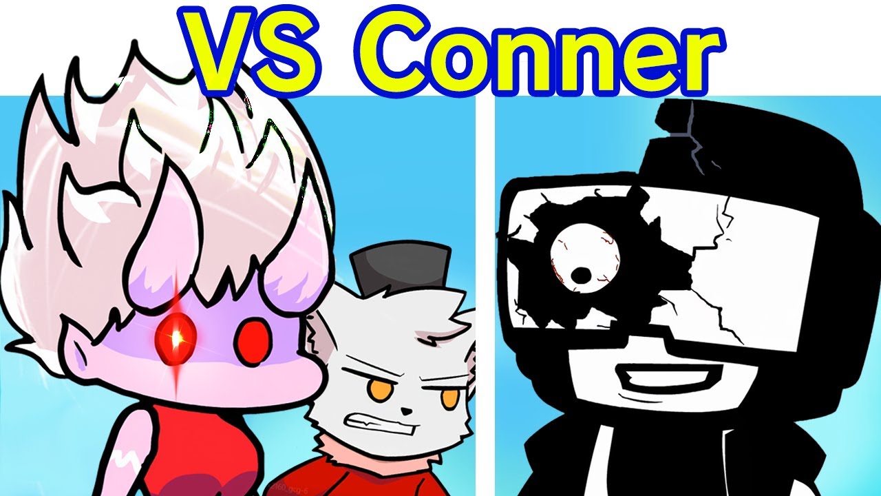 Friday Night Funkin' VS Conner FULL WEEK + Cutscenes & Ending | Tankman ...