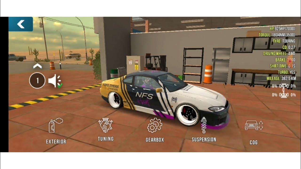 Nissan silvia s15 drift setup for 925hp AWD |car parking multiplayer| - YouTube