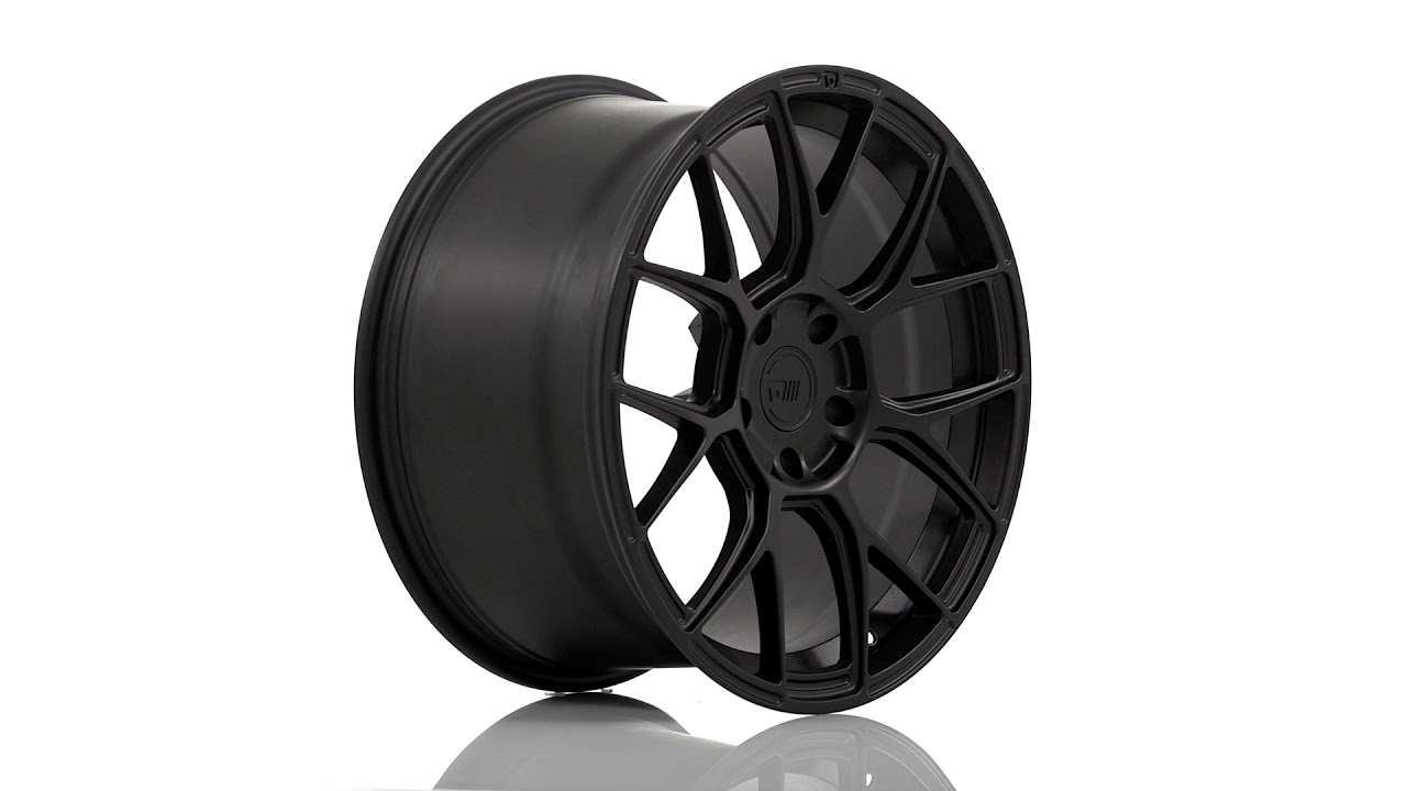 Motegi Racing MR147 CM7 Matte Black Custom Wheel - YouTube