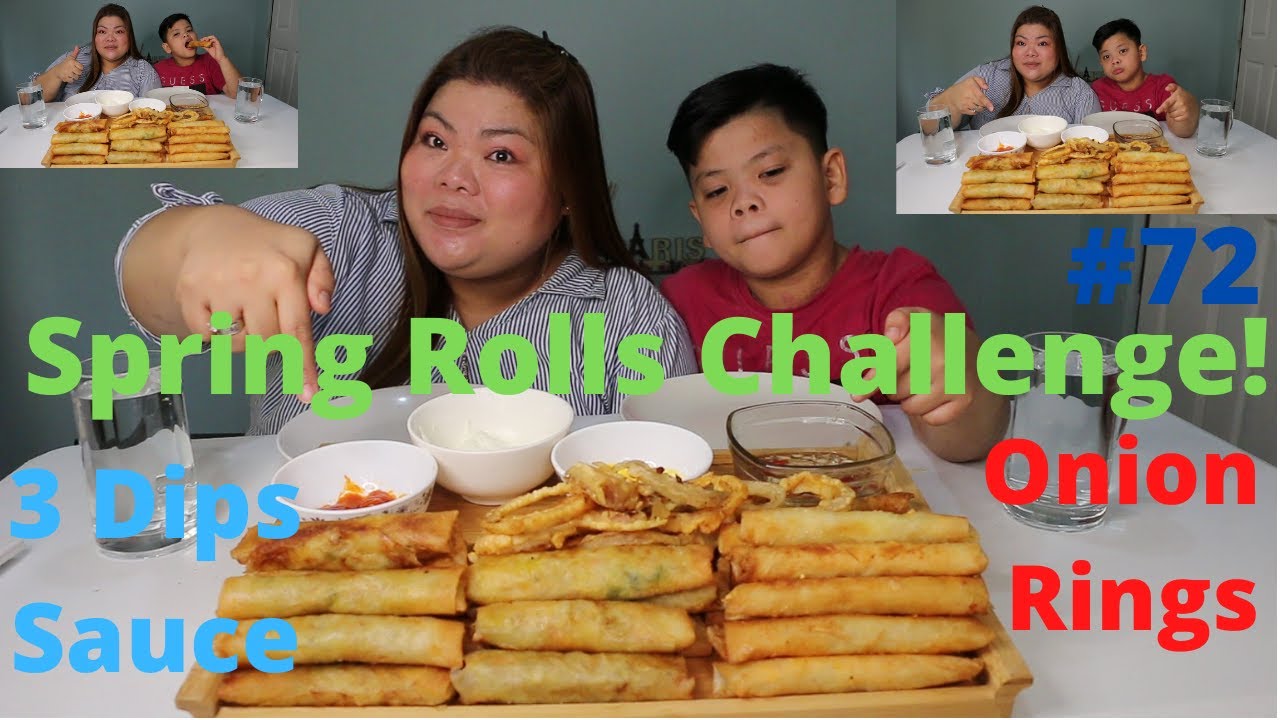 Mukbang #72: Spring Rolls Challenge Potatoe And Veggies Spring rolls ...