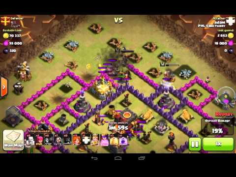 Clash of clans - Valkyrie strategy attack part 3 - YouTube
