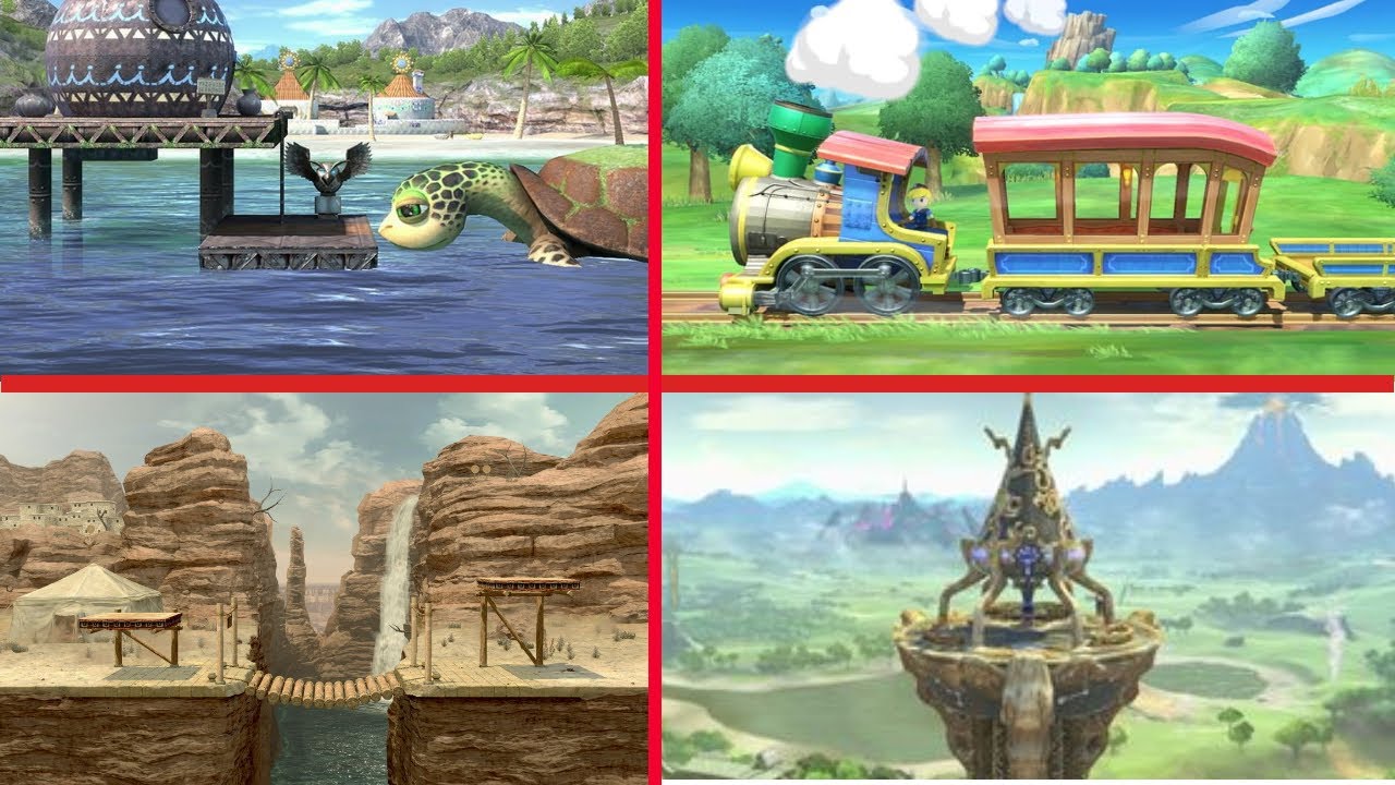 All Zelda Stages (Smash Bros Ultimate - YouTube