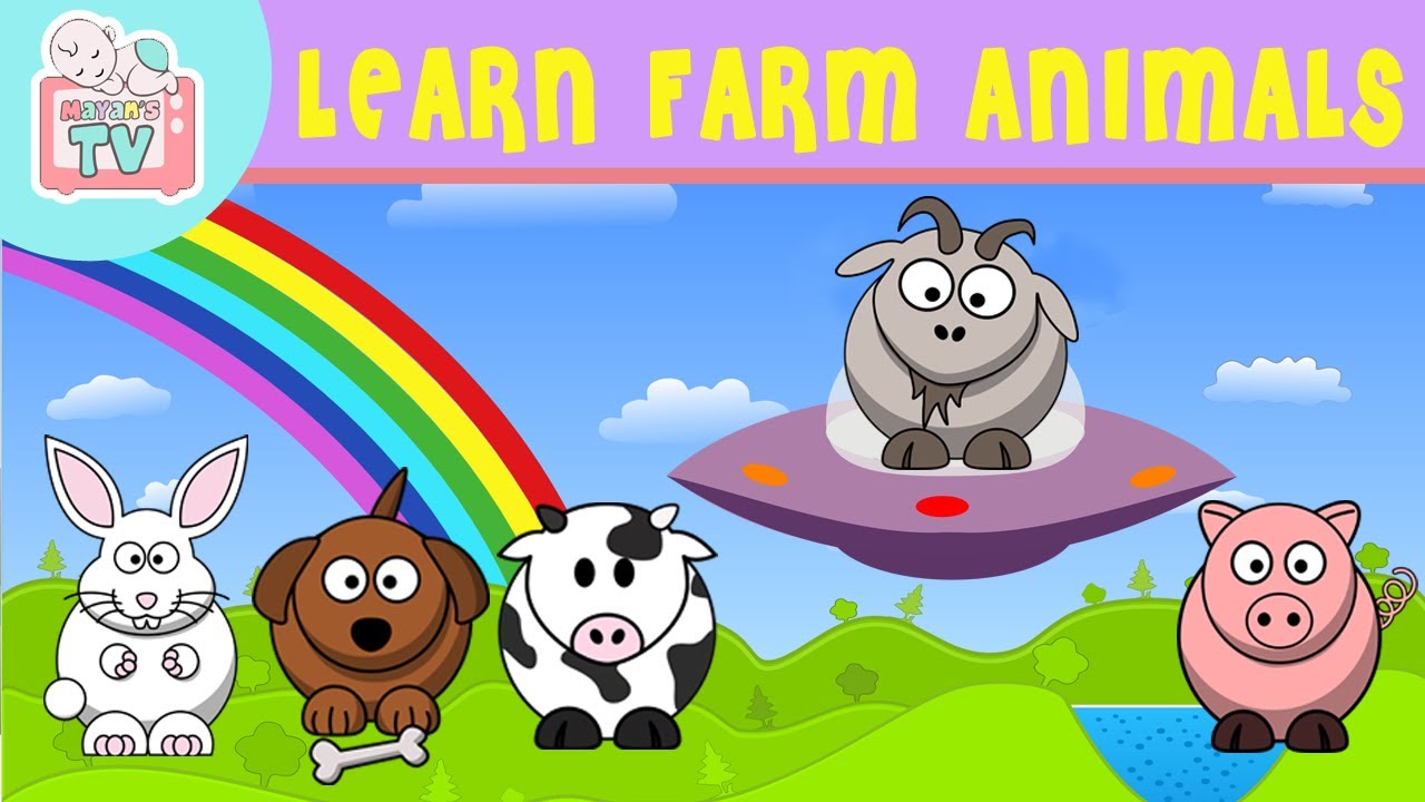 Learn Farm animals for kids Farm animal sounds Learn Farm animals - YouTube