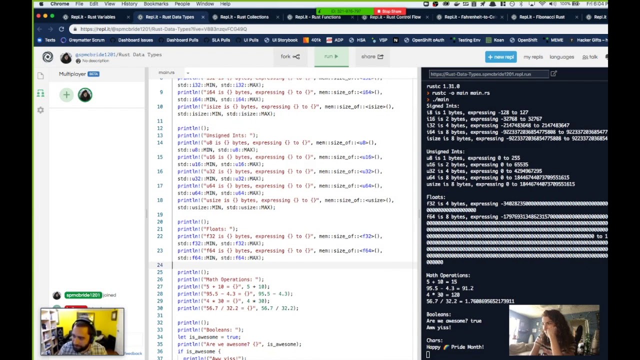 Learning Rust Common Programming Concepts Youtube 8937