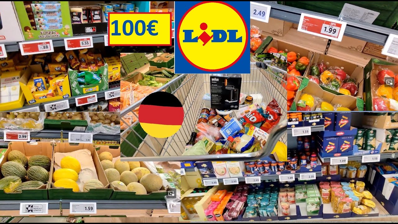 🇩🇪 100€ Grocery Shopping at Lidl in Germany [turn ENGLISH SUBTITLES ON ...