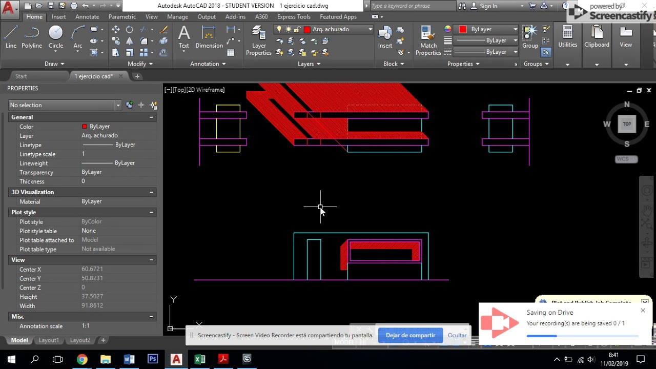 2d CAD sombras 2/3 - YouTube