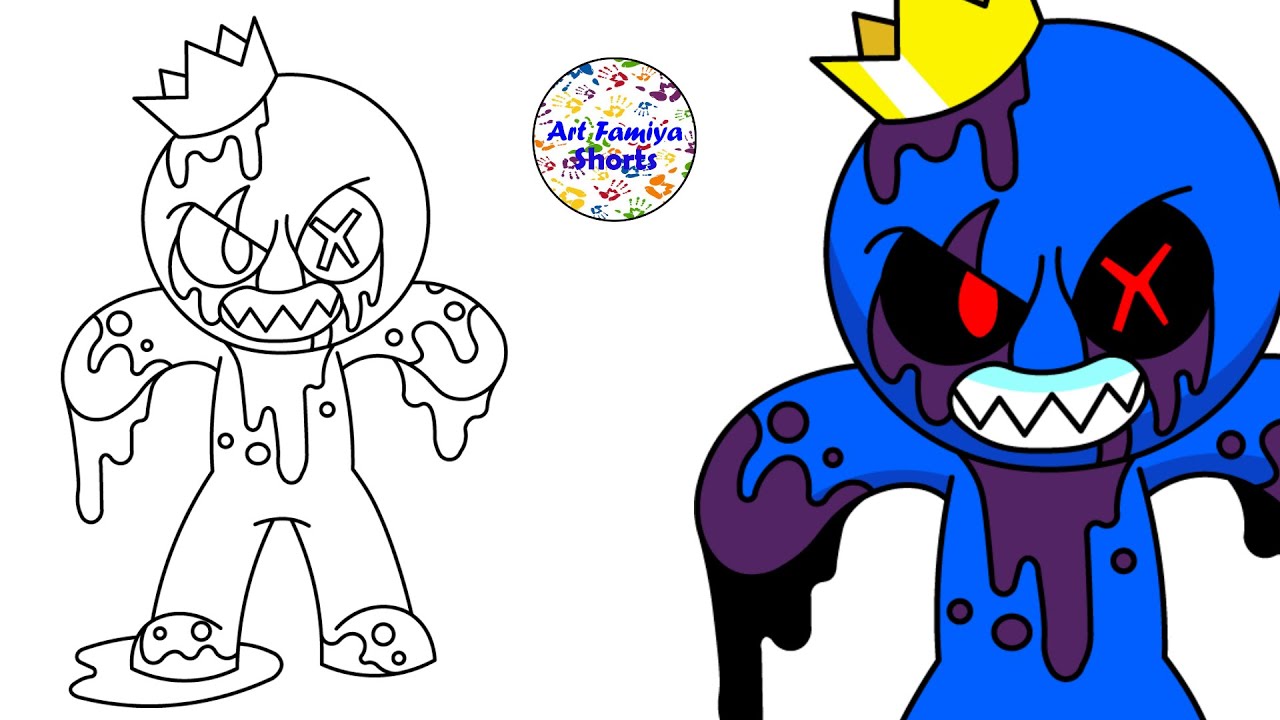 Sketch Blue.EXE Sketch Drawing Easy | Step by Step | Coloring ...