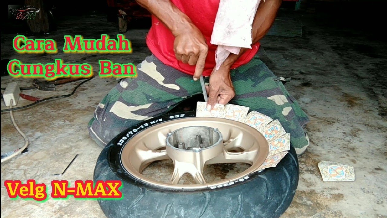 BUNGKUS BAN TIDAK PERLU ISOLASI // easy way to wrap tire paint rims ...