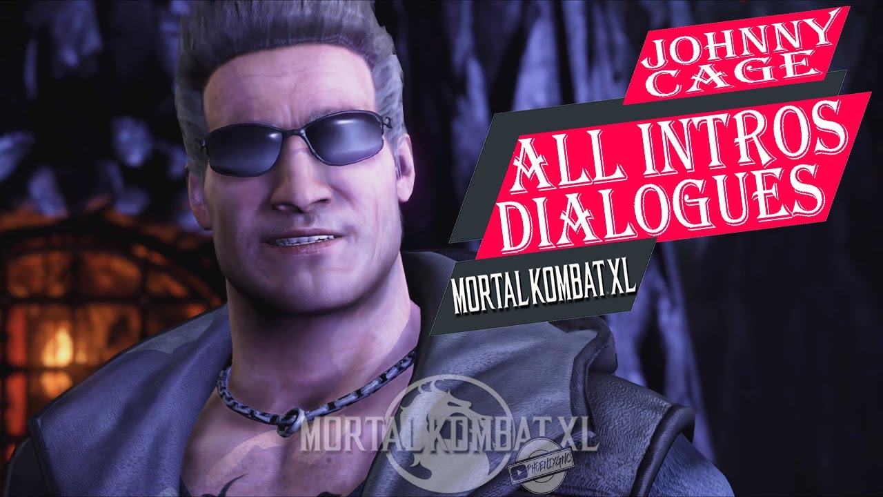 MORTAL KOMBAT XL - JOHNNY CAGE ALL INTROS DIALOGUES ️4K ᵁᴴᴰ 60ᶠᵖˢ PS5 ...