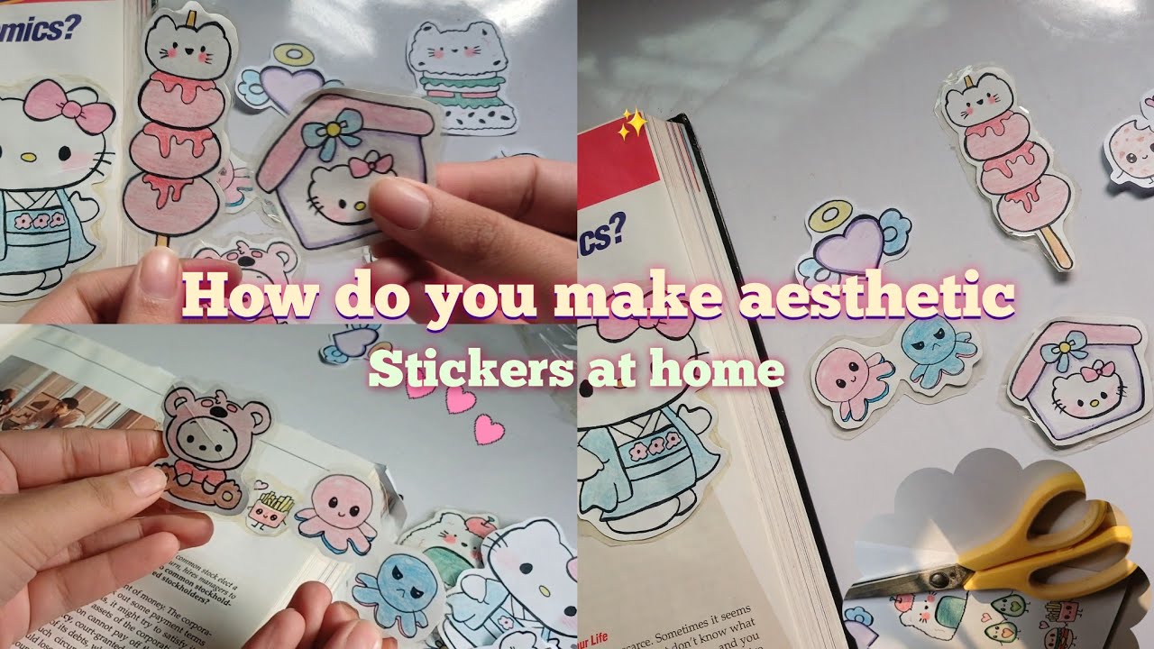 How to Make Strikers at home | Diy Handmade stickers | aesthetic ...