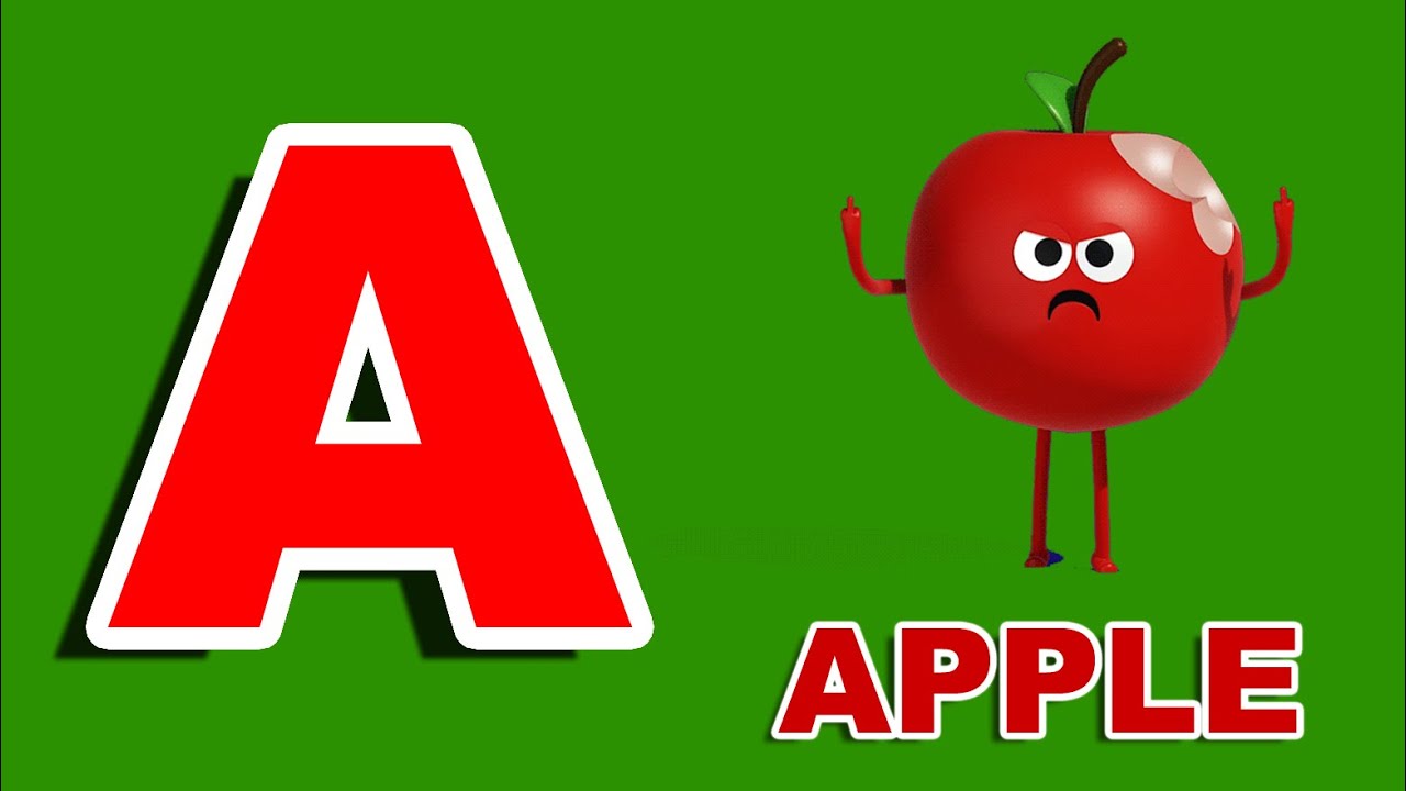 Phonics song -A for apple abcd alphabets songs with sound for children ...