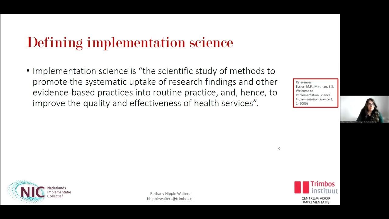 The Basics of Implementation Science - YouTube